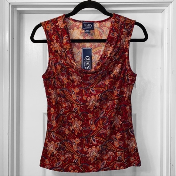 Chaps | Tops | New Chaps Classics Cowl Neck Sleeveless Blouse | Poshmark